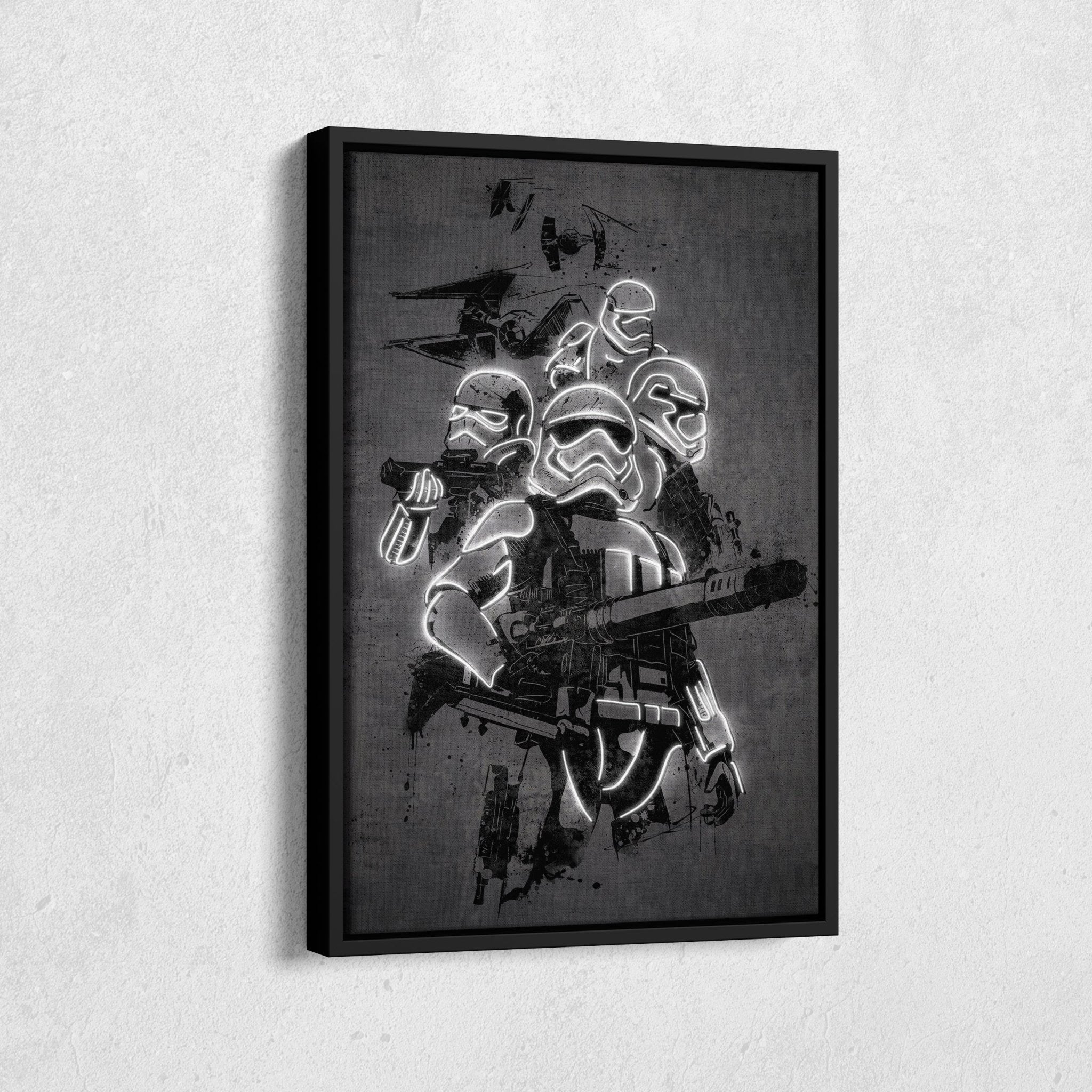Stormtrooper Canvas | Star Wars Neon Wall Art – Vory Brands